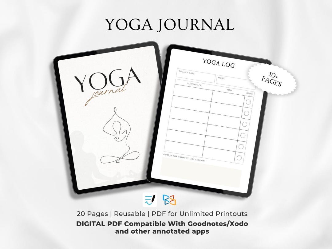Mindfulness Yoga Journal Printable | Meditation Reflection Tracker (PDF ...