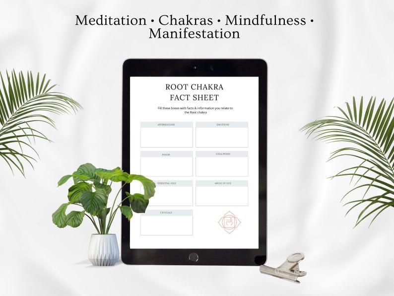 Printable Chakra Planner | Digital Spirituality Journal | Chakra ...