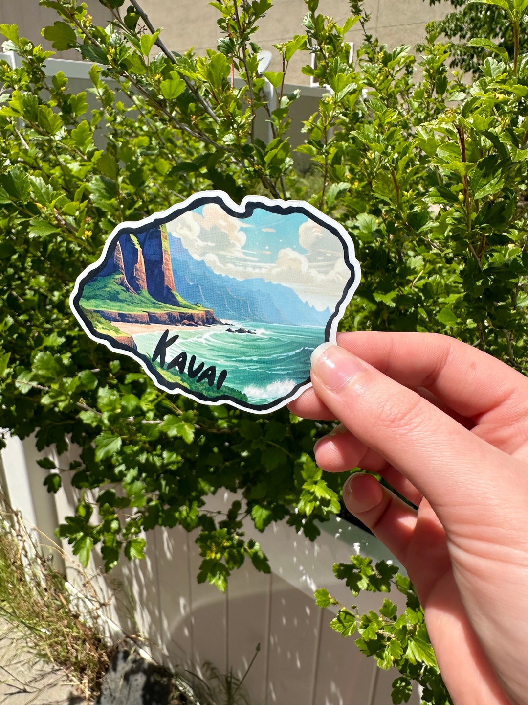 Hawaii Kauai Glossy Sticker Souvenir Vacation Sticker | Vinyl ...
