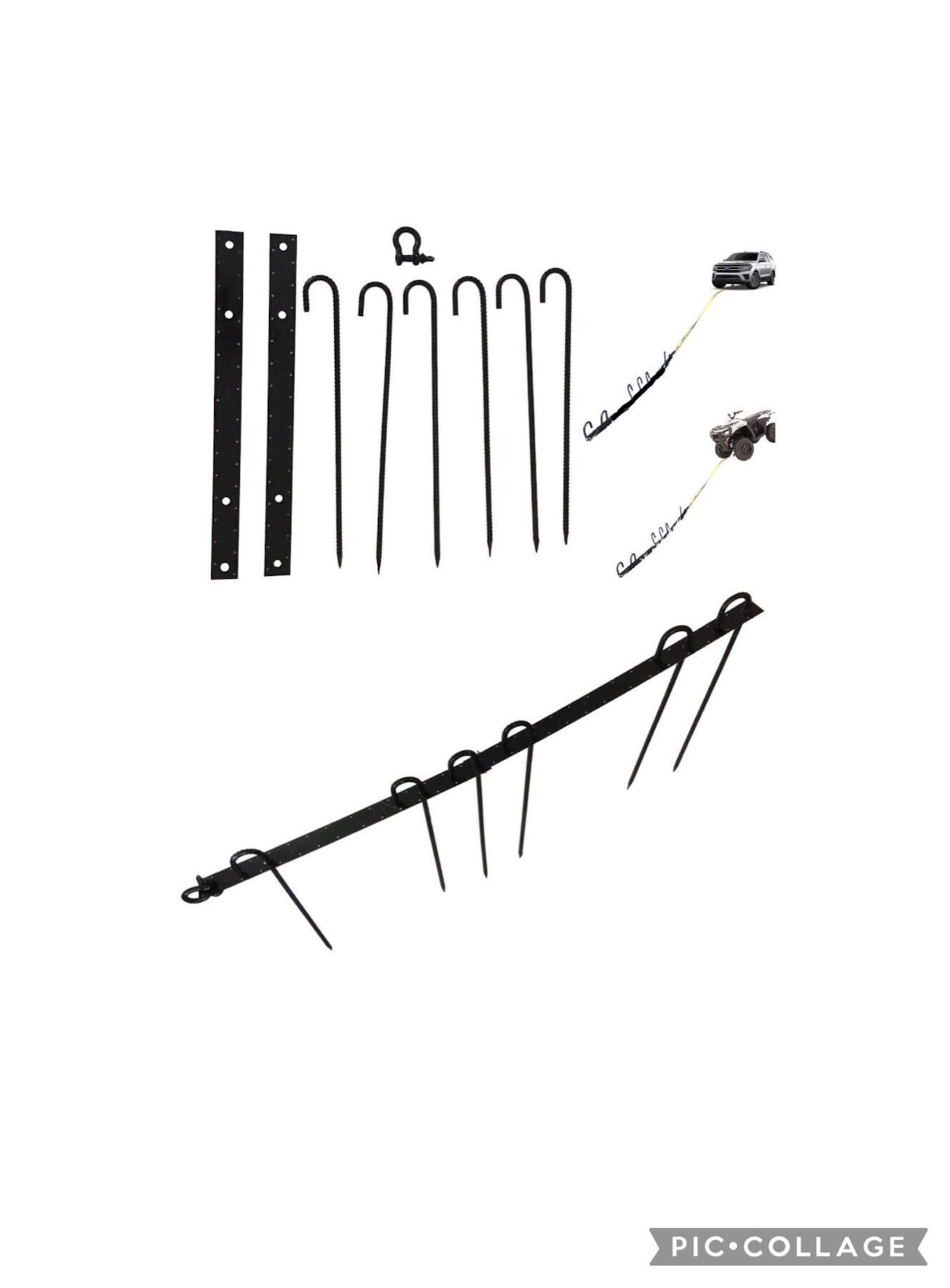 Recovery Anchor Land Anchor and Spikes Kit for Winch or Come Along ...
