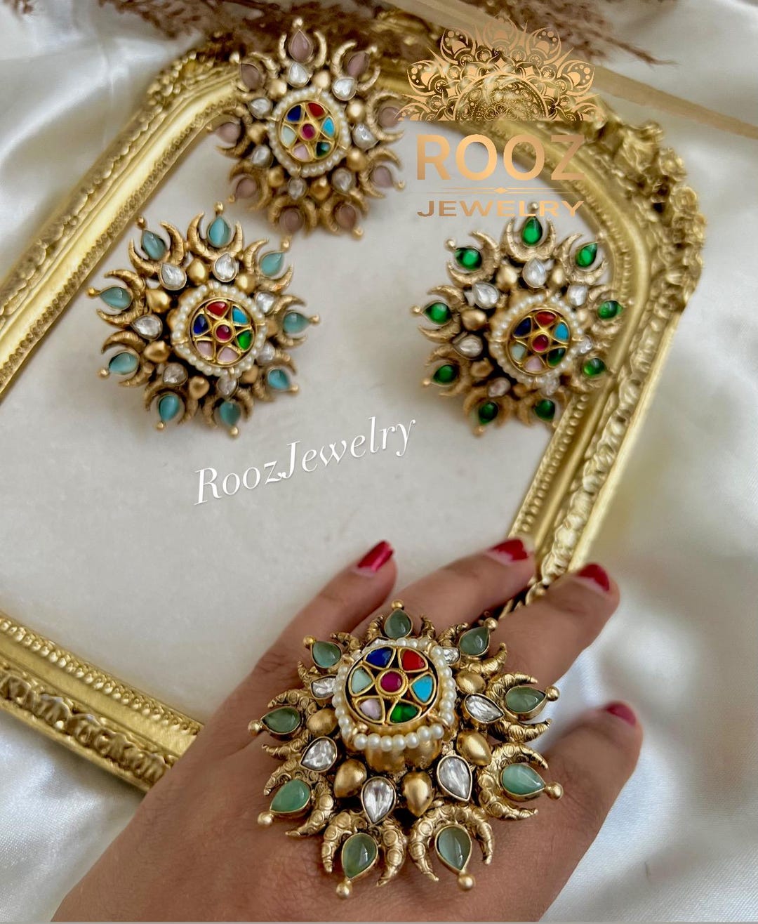 Statement Fusion Rings/ Adjustable Size/ Heavy Quality/ Apala Polish ...