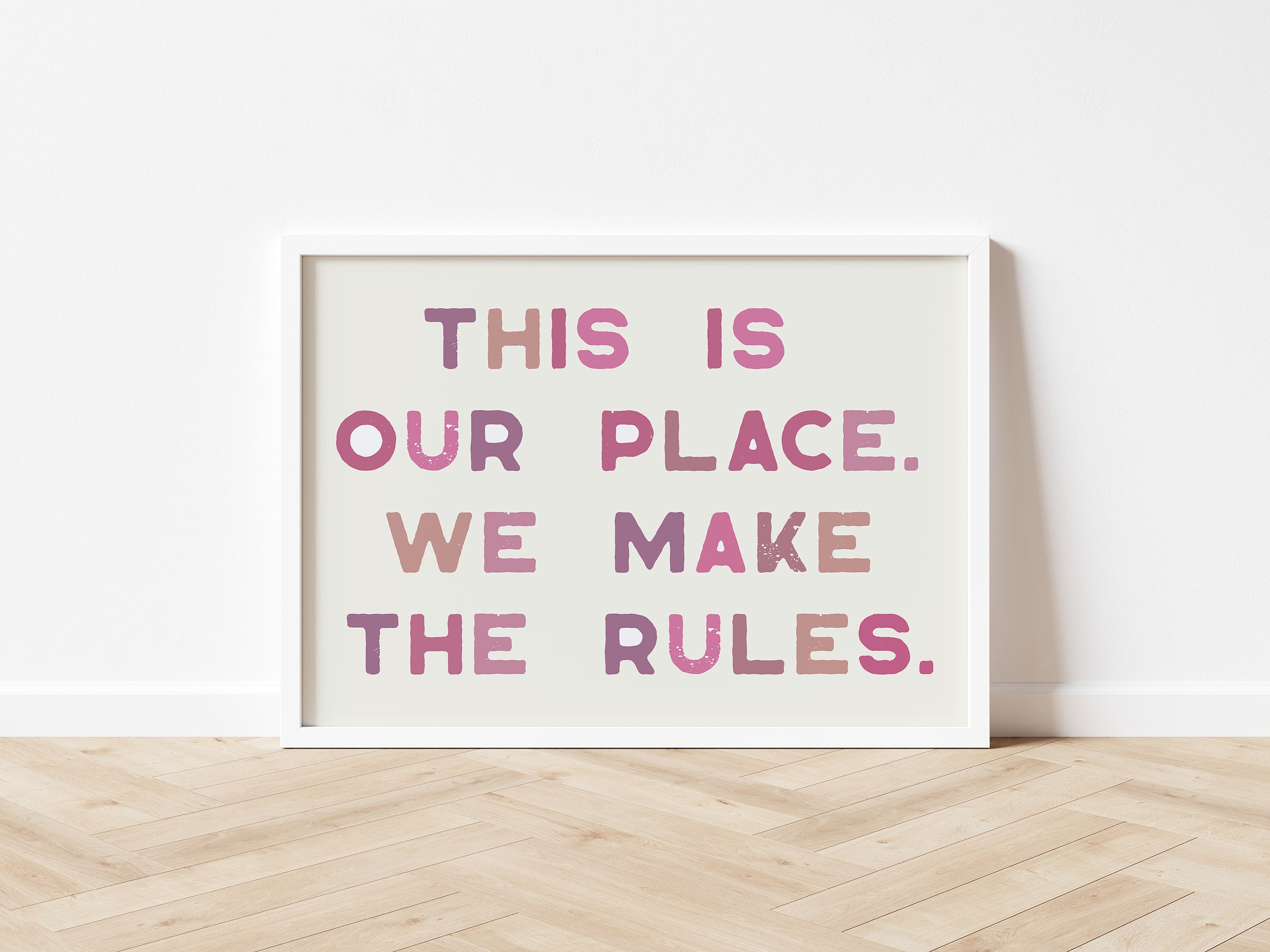 This is Our Place We Make the Rules Wall Art, Taylor Swift Printable ...