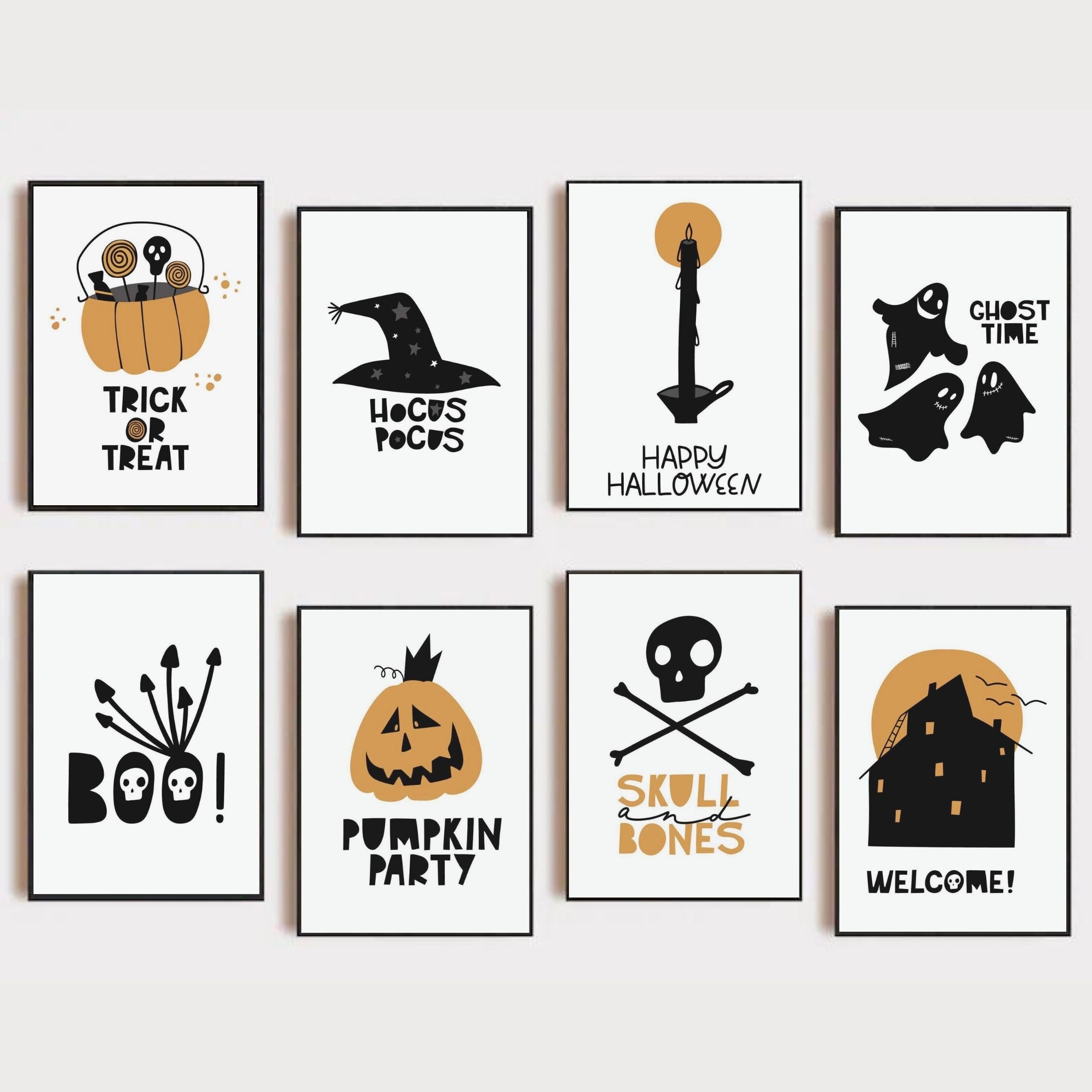 Halloween Prints 10 HALLOWEEN PRINTABLES Halloween Decor - Etsy