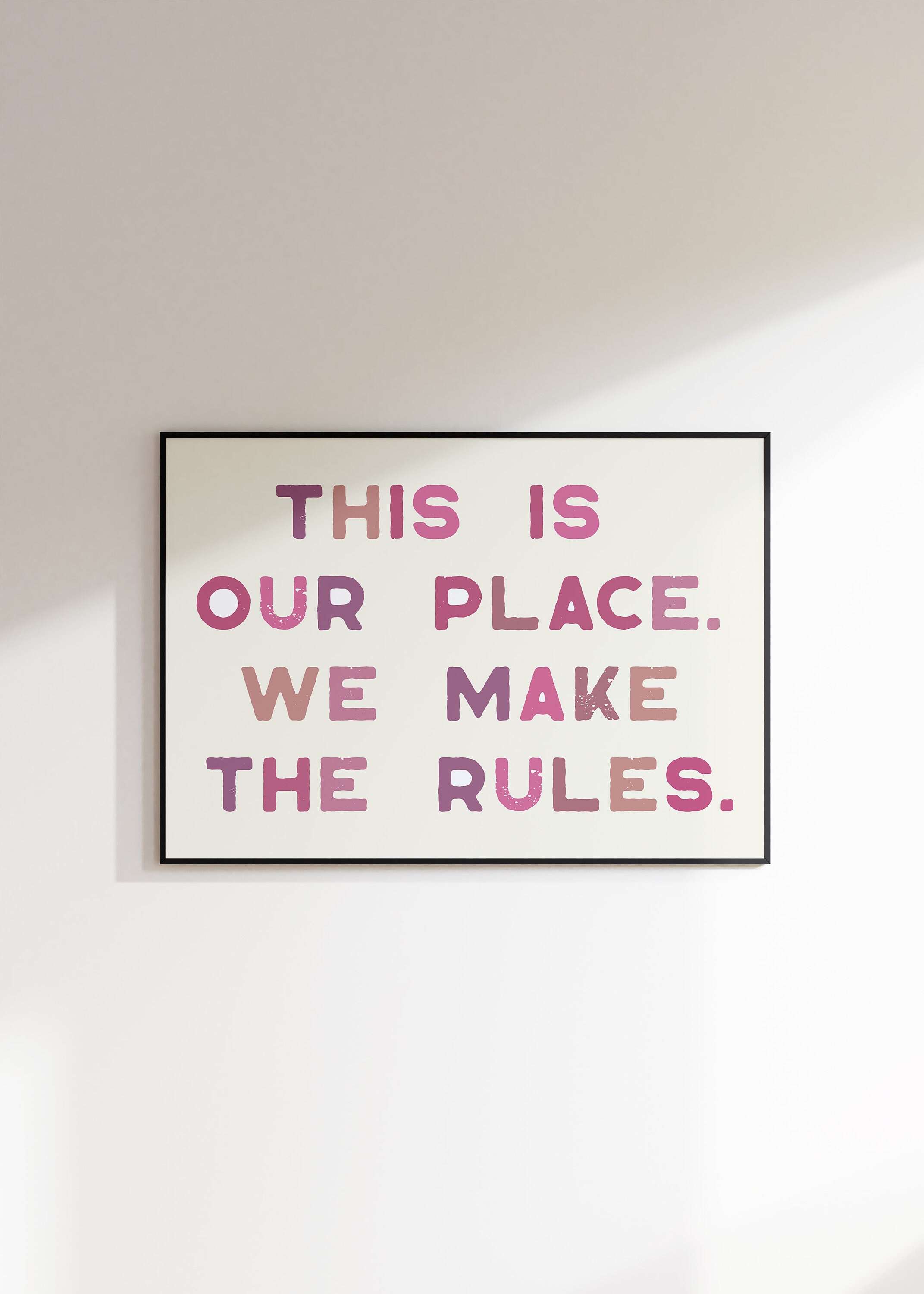 This is Our Place We Make the Rules Wall Art, Taylor Swift Printable ...