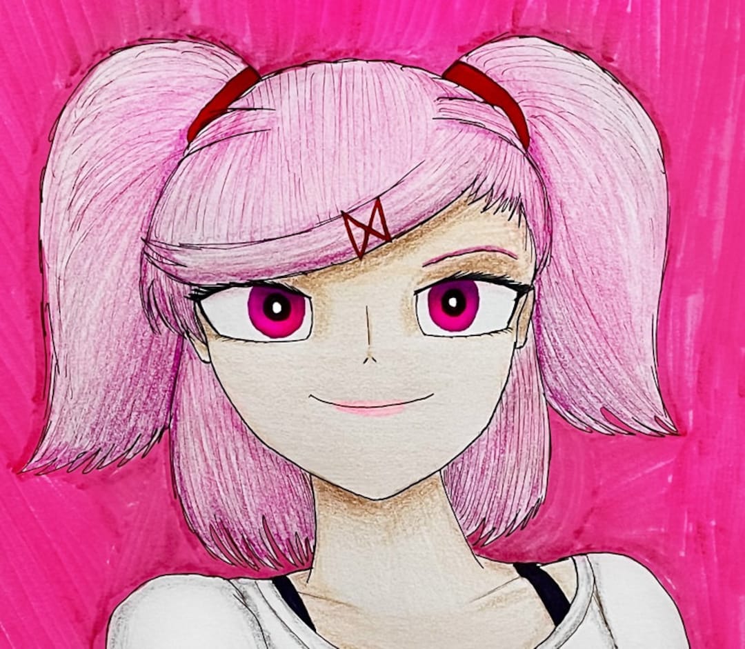 Cute Natsuki DDLC Art Print - Etsy