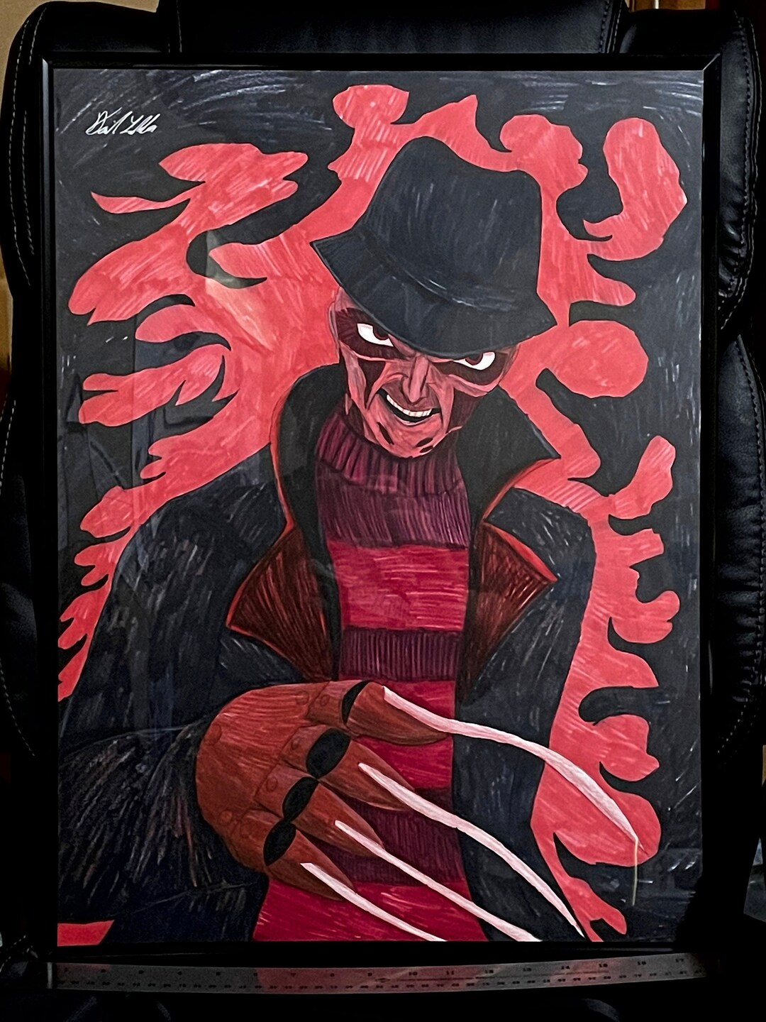 New Nightmare Original Framed Pen and Ink Portrait - Etsy