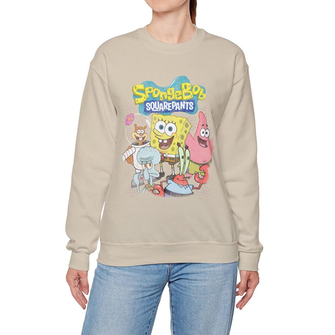 Spongebob Squarepants Vintage T-shirt, Spongebob Graphic Tee, Cozy ...