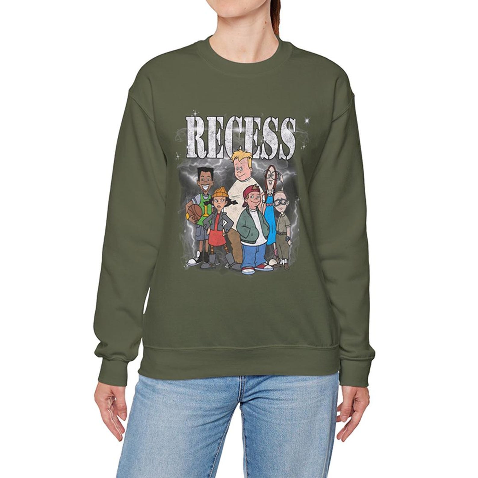 Recess Cartoon Vintage T-shirt, Recess Characters Retro Tee, 90s Themed ...