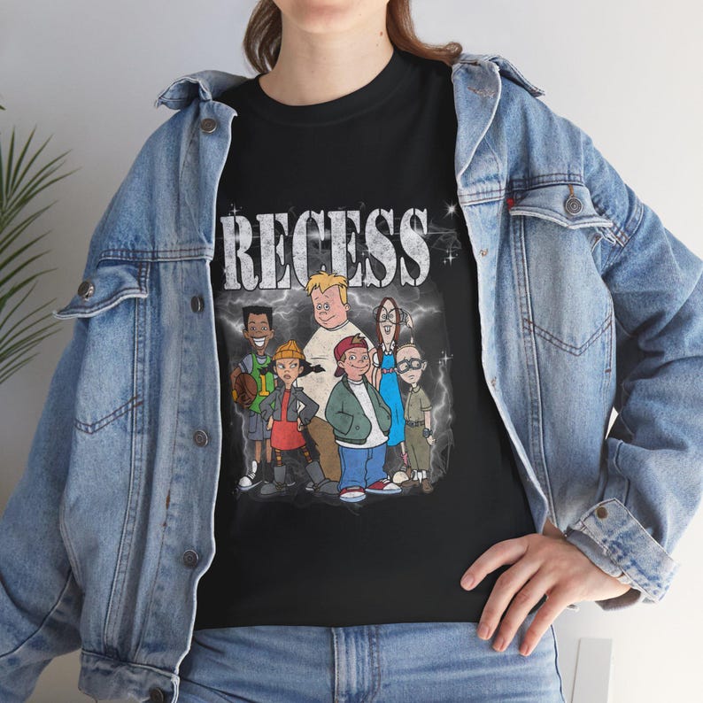 Recess Cartoon Vintage T-shirt, Recess Characters Retro Tee, 90s Themed ...