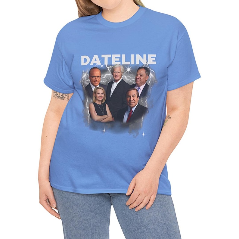 Dateline True Crime Graphic T-shirt, Dateline Cast Fan Merch, Dateline ...
