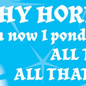 PONDERING WIZARD Bumper Sticker! Let Other Drivers Know That You're ...