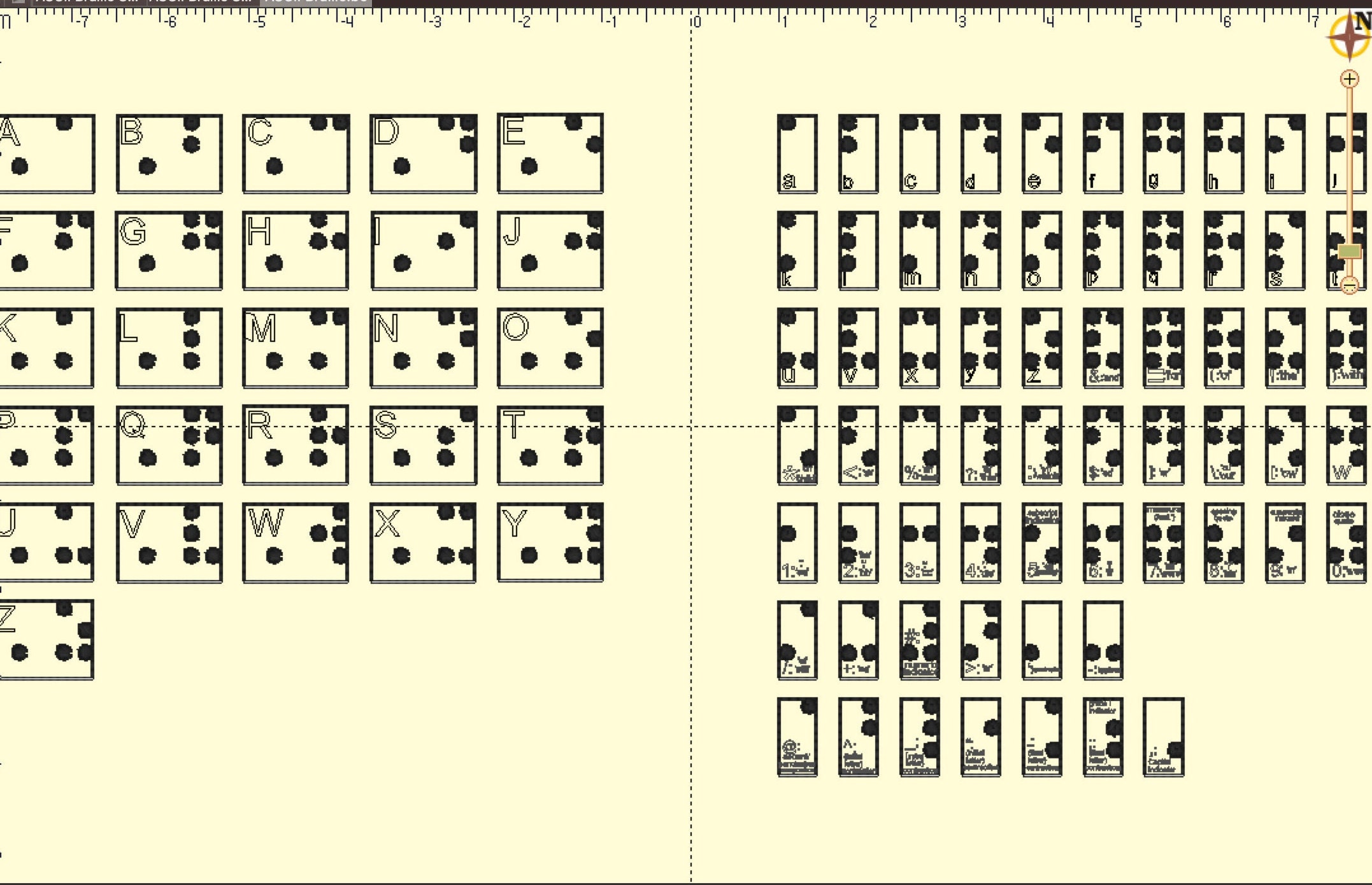Unified English Braille (UEB) Embroidery Font - BANA Signage Compliant ...