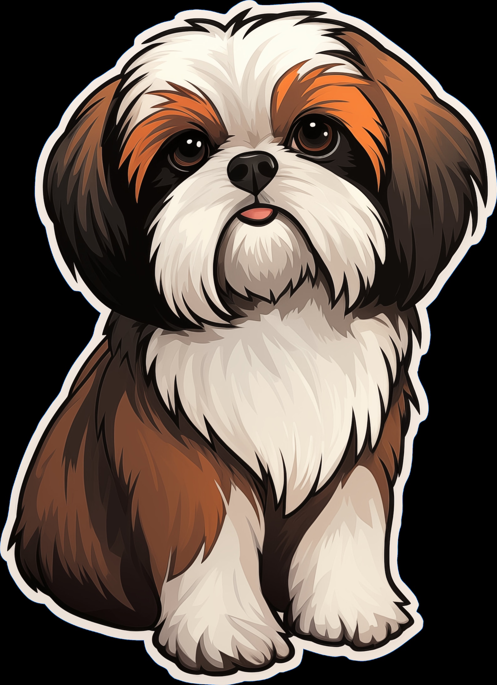 Shih Tzu SVG and PNG Digital Download - Versatile Pet Art for DIY ...