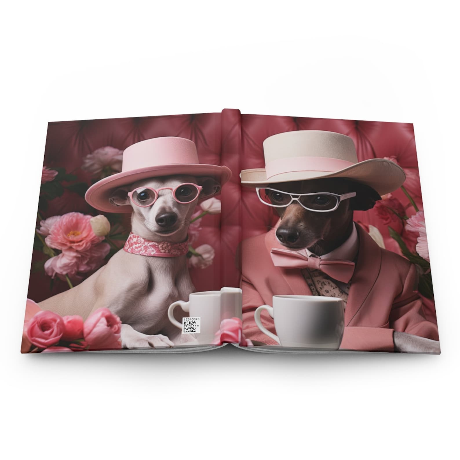 Tea Time Elegance Italian Greyhounds in Dapper Attire Valentine's ...