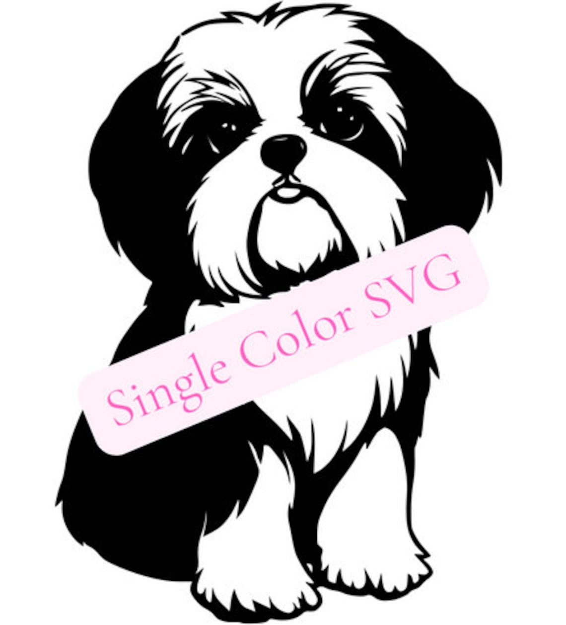 Shih Tzu SVG and PNG Digital Download - Versatile Pet Art for DIY ...