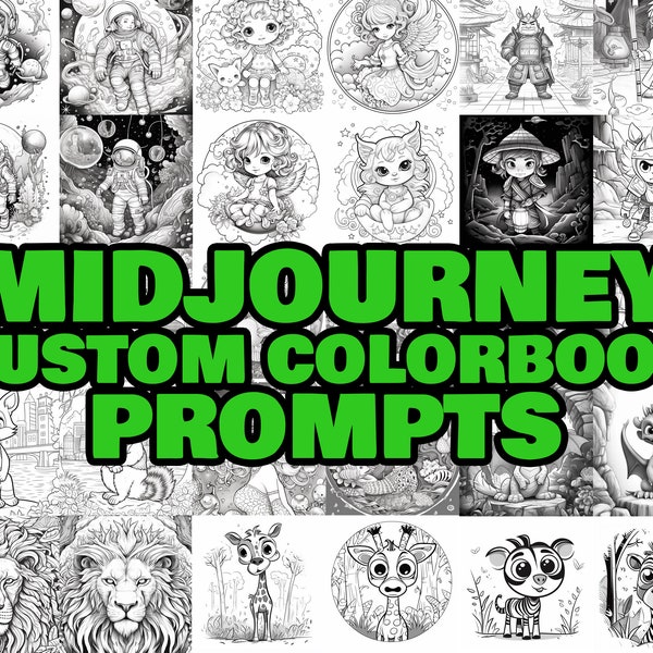 Prompt for Coloring Book - Etsy