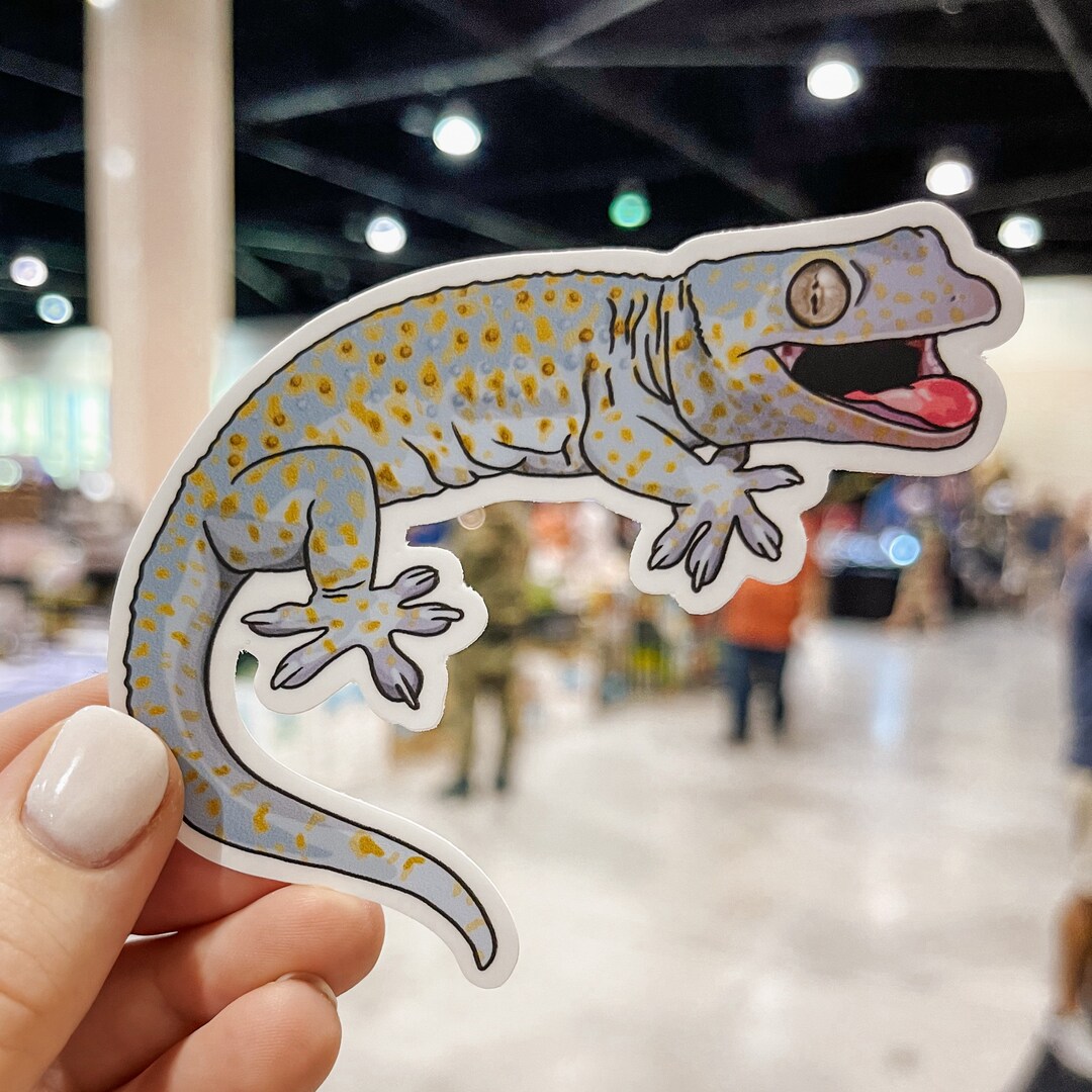 Tokay Gecko Sticker | Anger Gecko - Etsy
