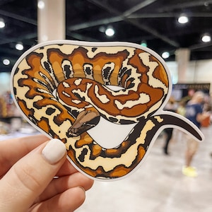 MULTIPLE TYPES Blood Python Sticker Borneo Sticker Magpie Ivory - Etsy