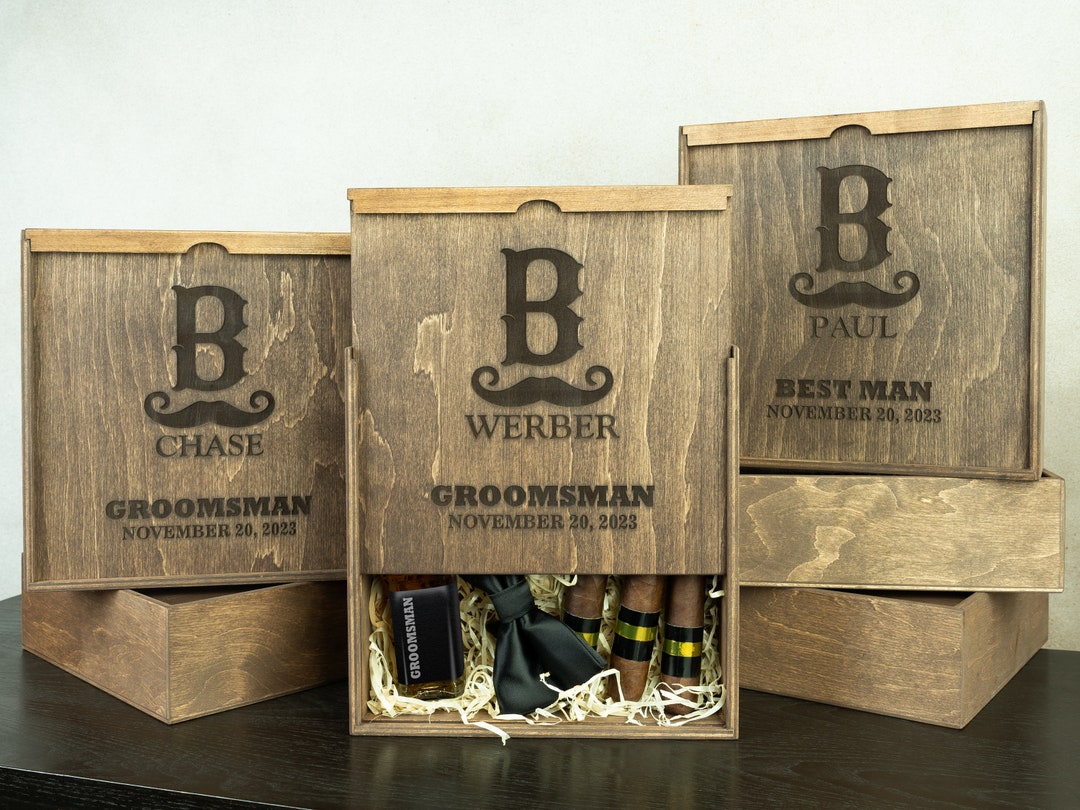 Custom Engraved Box, Wedding Cigars Box, Wooden Gift Box, Personalized ...