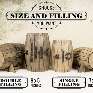 Personalized Barrel Box With Whiskey Glasses, Best Man Proposal Gift ...