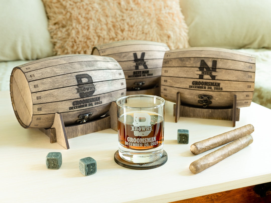 Wooden Gift Box for Groomsmen, Best Man Proposal Idea, Wedding Gift for ...