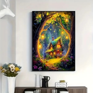 Ethereal Homestead: the Forests Luminous Embrace - Etsy