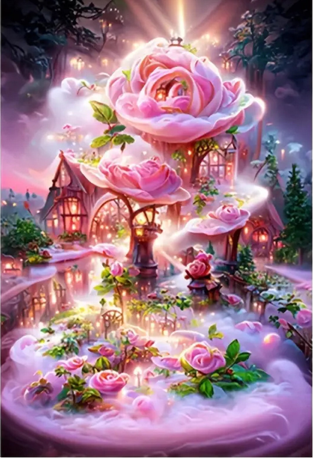 5d Rhinestone Art Painting Kit Adults, Theme Fantasy Round Full ...