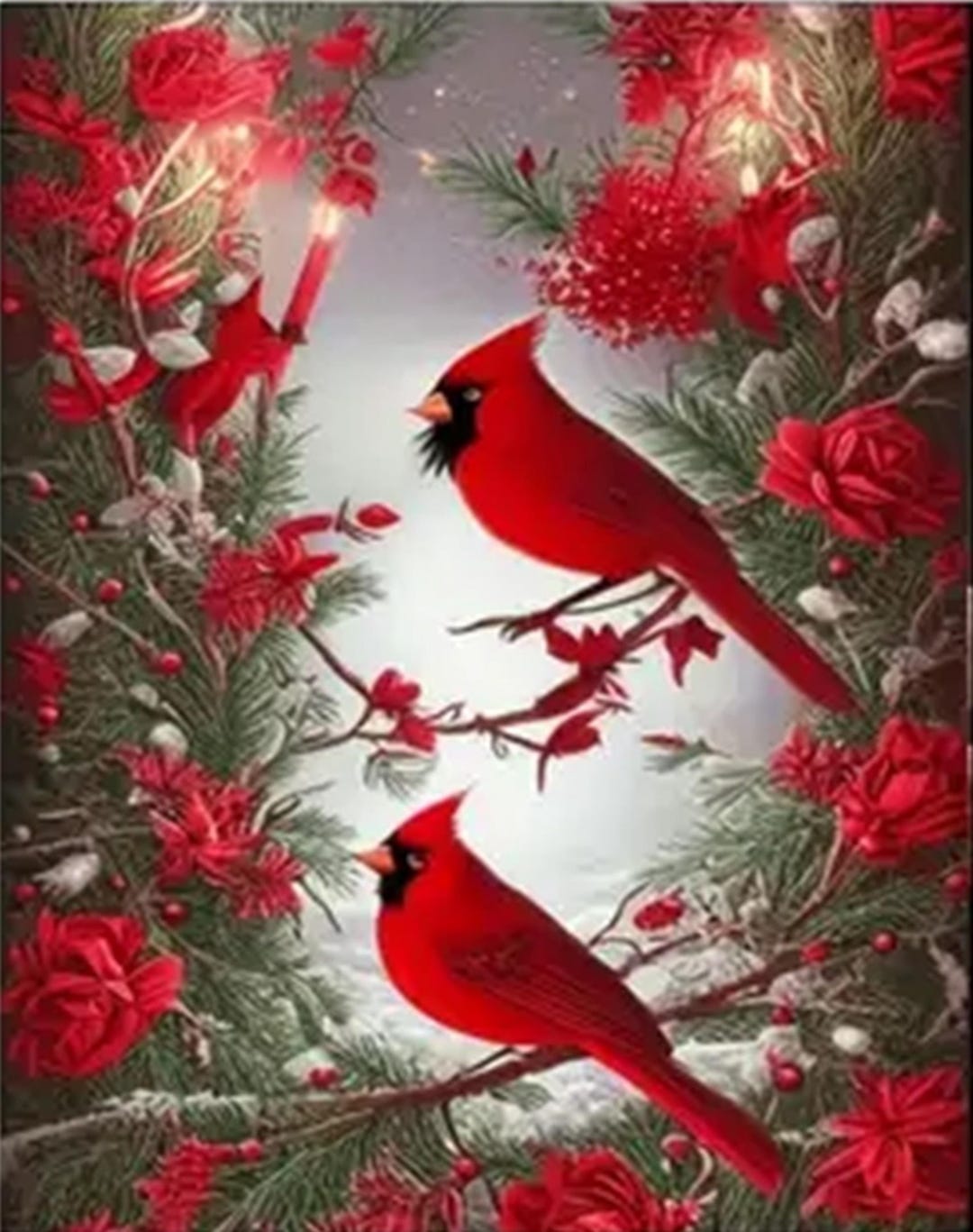 Cardinal Christmas - Etsy
