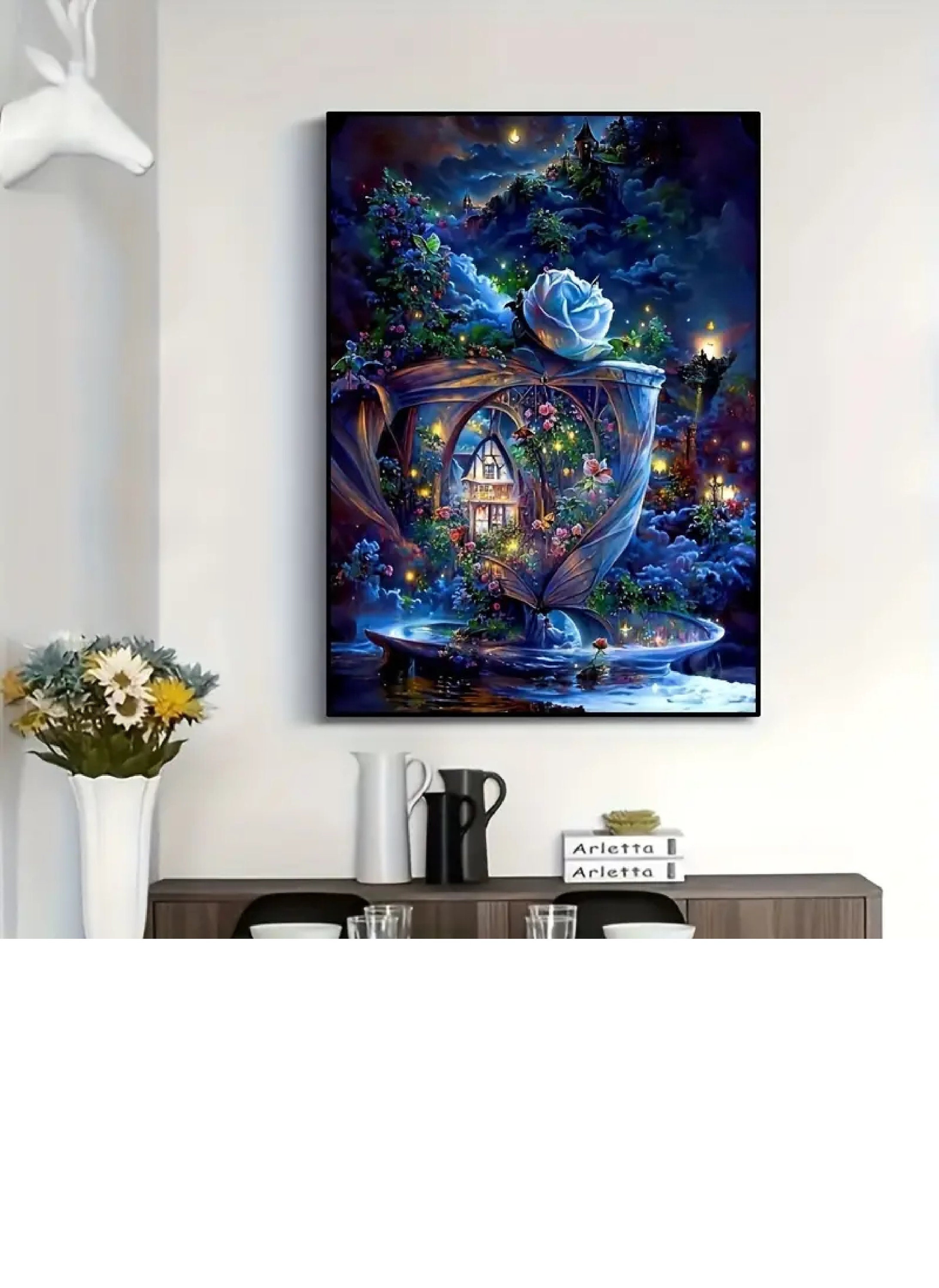 Diamond Painting Set Exquisite Tea Cup House Suitable for - Etsy