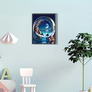 5d Rhinestone Art Painting Kit Adults, Magic Scenery Crystal Full ...