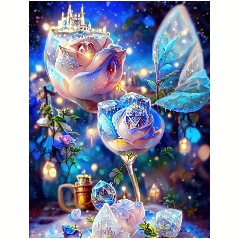 Enchanted Crystal Rose the Castle’s Secret Garden - Etsy