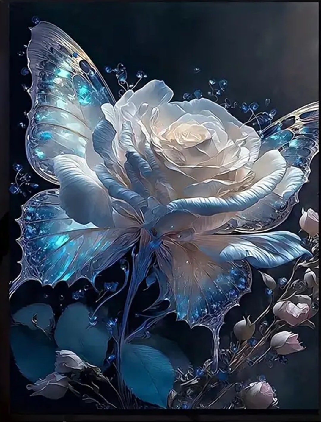 Blue Fairy Rose - Etsy