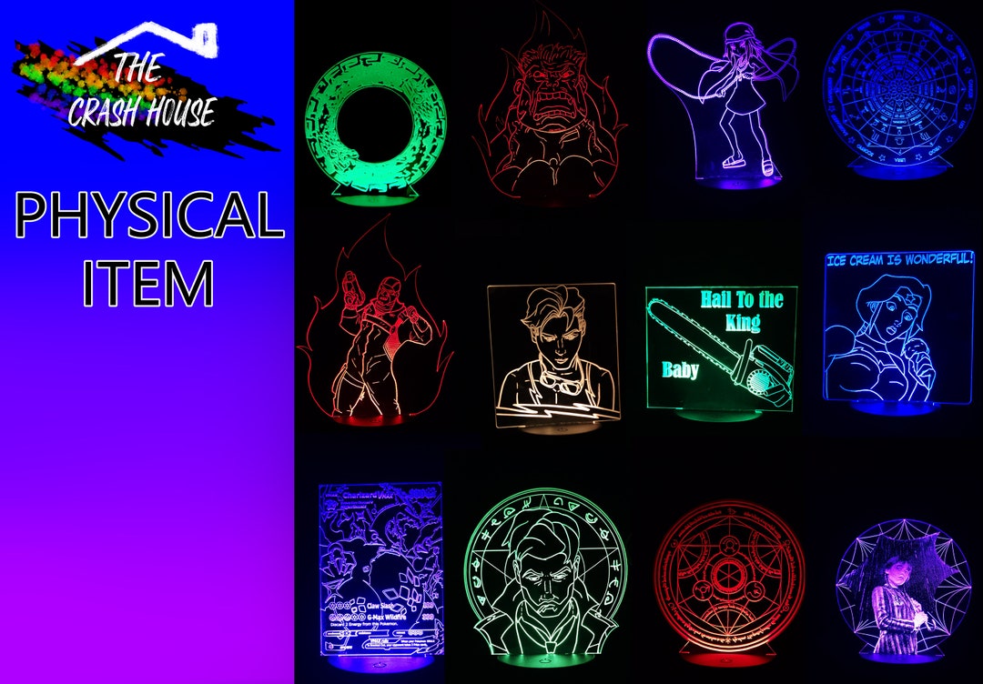 RGB LED Character Shaped Lights - Etsy