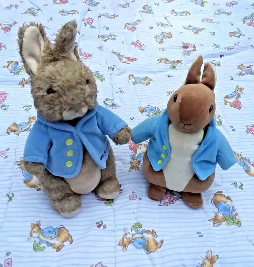 Peter Rabbit Lot of 2 Plush Stuffed Toys Gund 2002 & Publications Intl ...