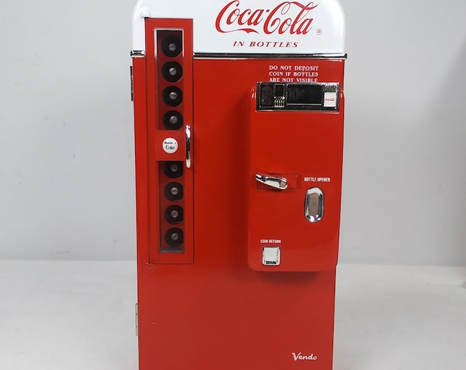 Coca-cola Vending Machine Musical Bank 1994 Diecast Box & Docs Working ...