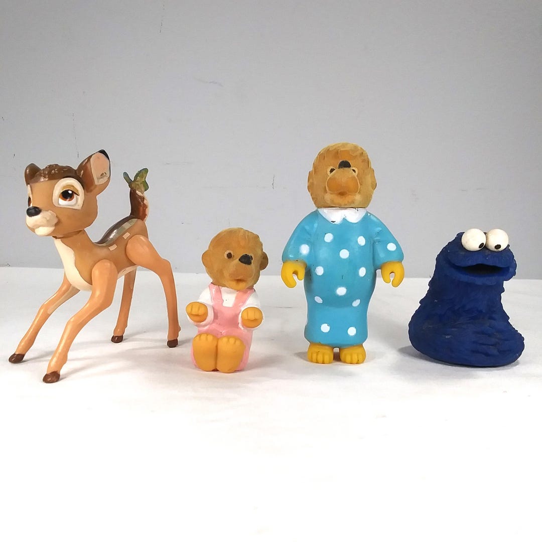 Vintage Animation Figures Lot of 4 Bambi Mama & Baby Berenstain Cookie ...