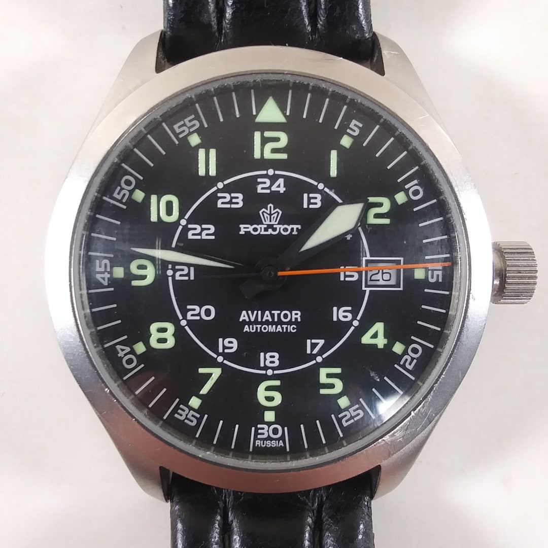 Poljot Aviator Automatic Russian Watch Swiss 25-jewel ETA - Etsy