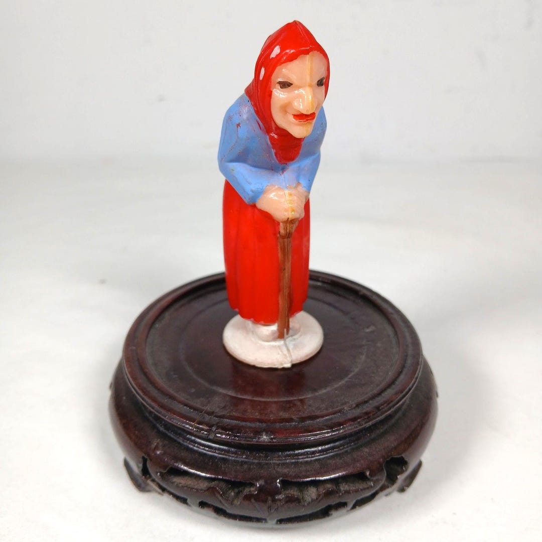 Gingerbread Hag Witch VTG Hansel & Gretel Plastic Figurine 3 1/8" Tall ...