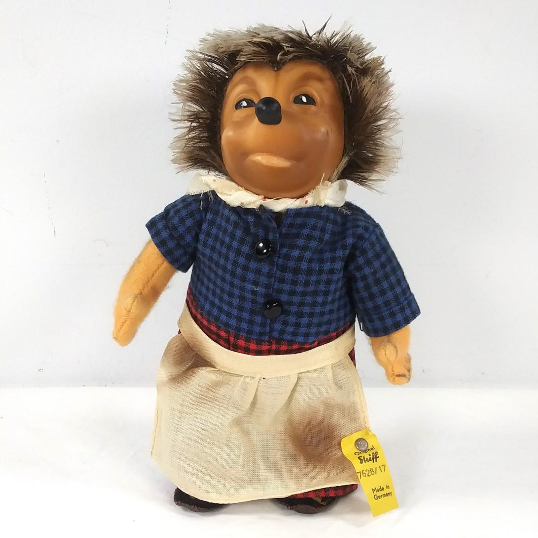 Steiff Micki Hedgehog Model 7628/17 VTG 1960s Germany 6.5"/16 Cm "dirty ...