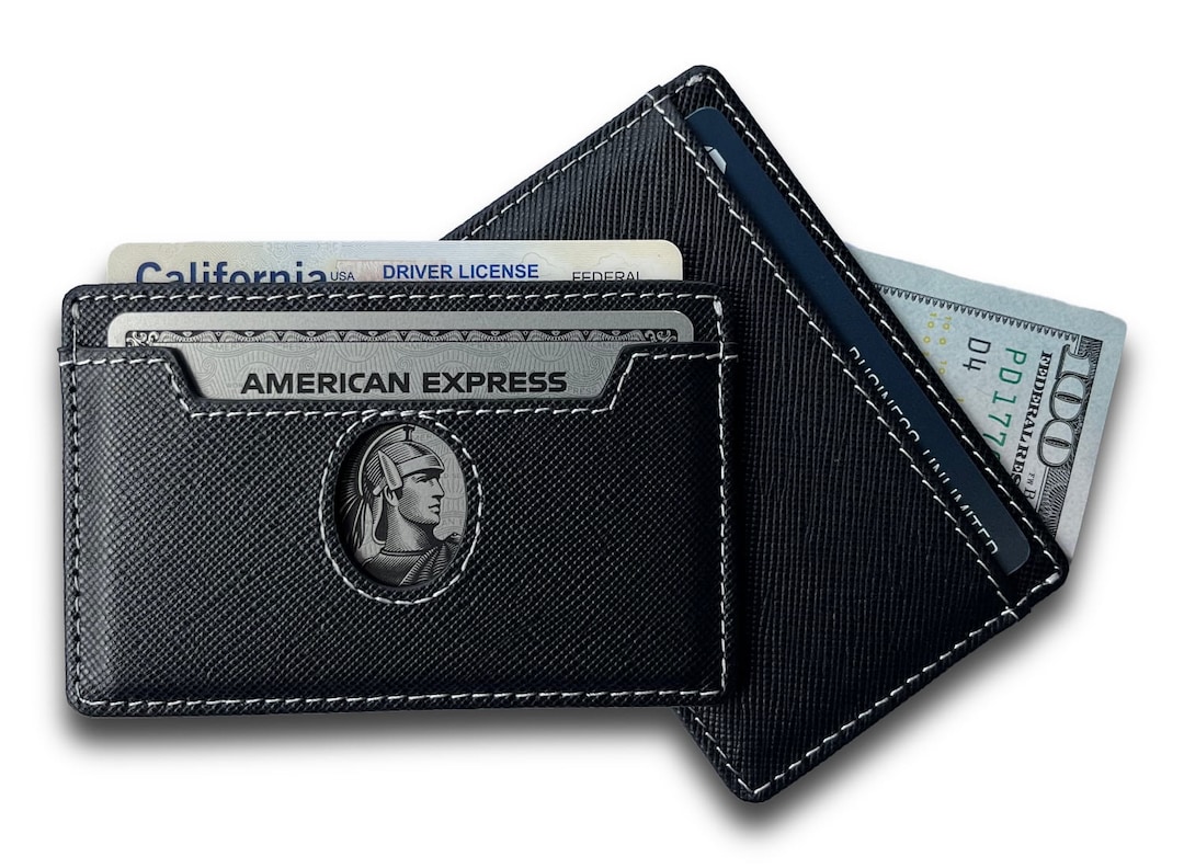 Mini Wallet for 2 Cards Front Pocket Minimalist Card Holder - Etsy