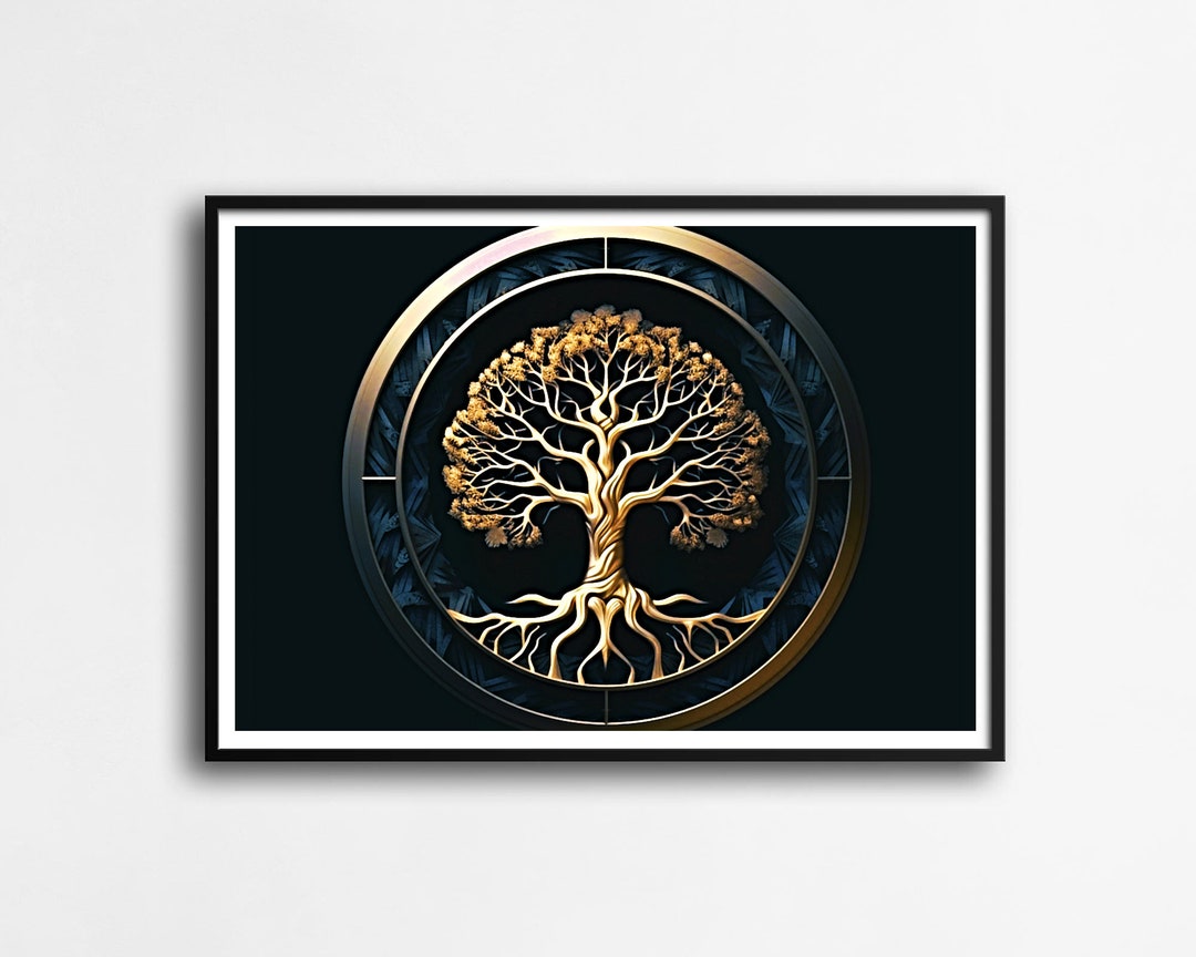 Golden Ratio Life Tree Symbol Wall Art - Etsy
