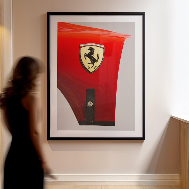 Ferrari F40 Print! Ferrari Poster, Red Ferrari Art, Aesthetic Print ...