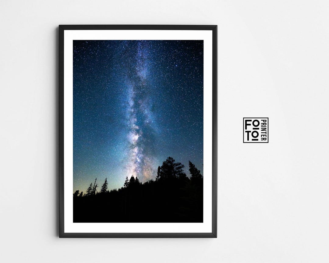Milky Way Galaxy Digital Download Print! Star Print, Night Sky Print ...
