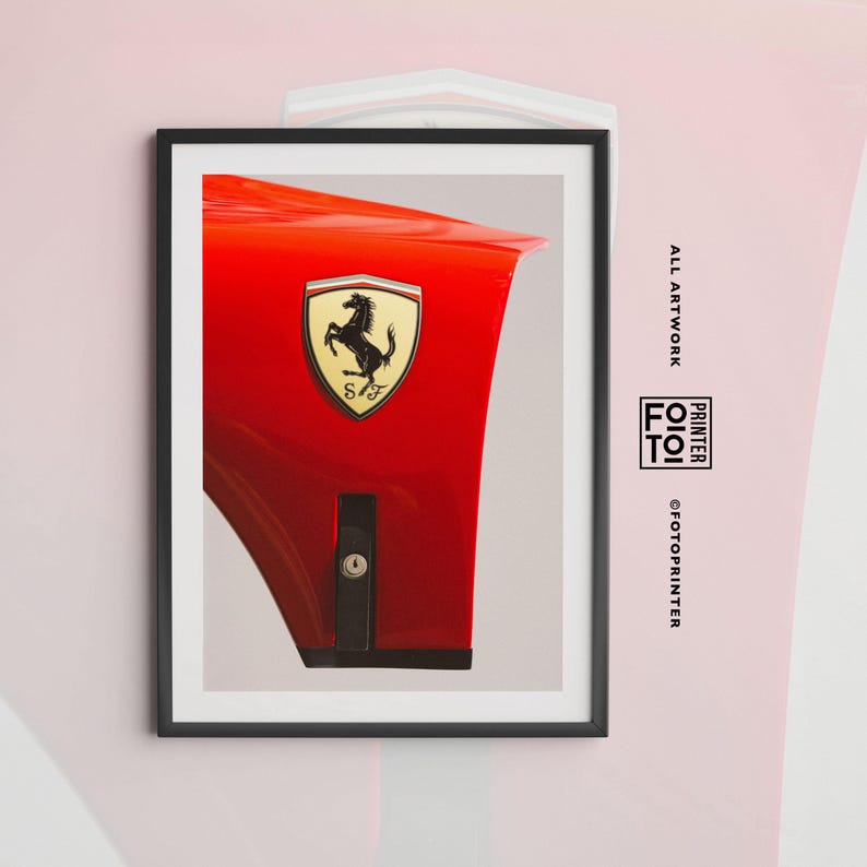 Ferrari F40 Print! Ferrari Poster, Red Ferrari Art, Aesthetic Print ...