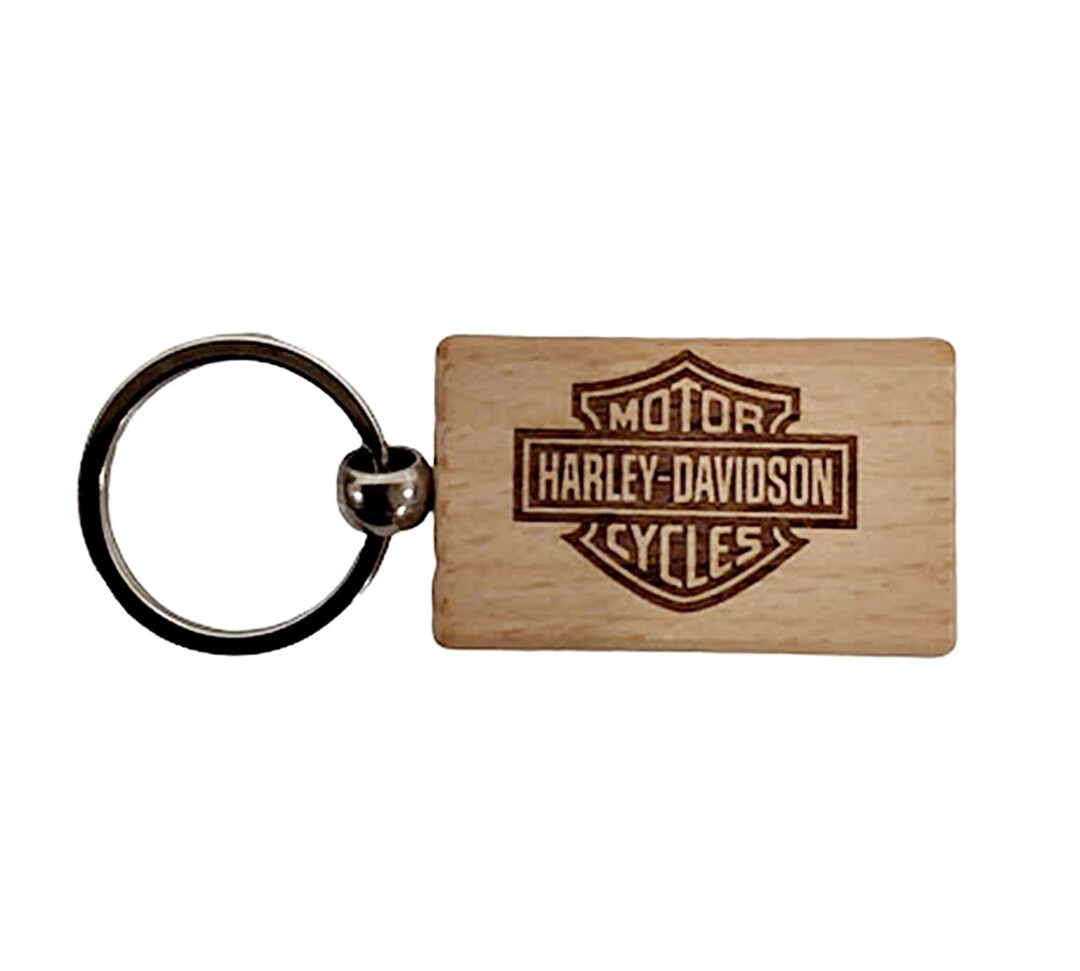 Harley Davidson Motorcycles 2 Sided Laser Engraved Wood Keychain - Etsy