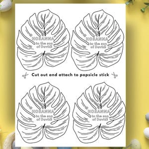 Christian Easter Craft Palm Sunday Kids Activity Holy Week Craft Palm ...