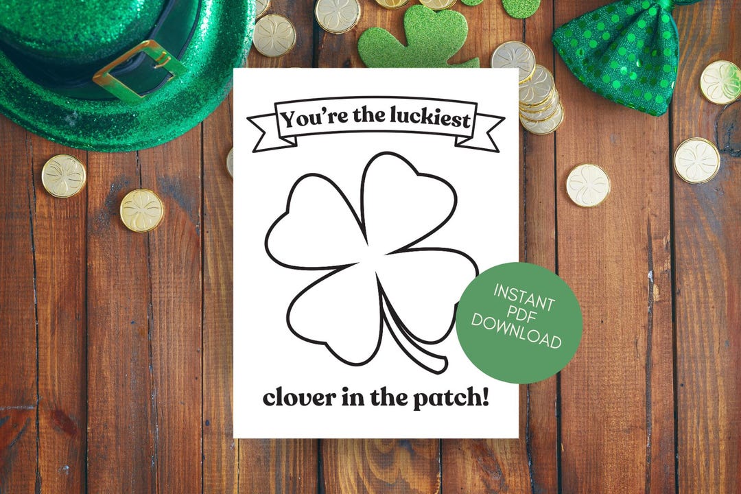 St Patricks Day Craft Shamrock Craft Template St Patricks Day Craft ...