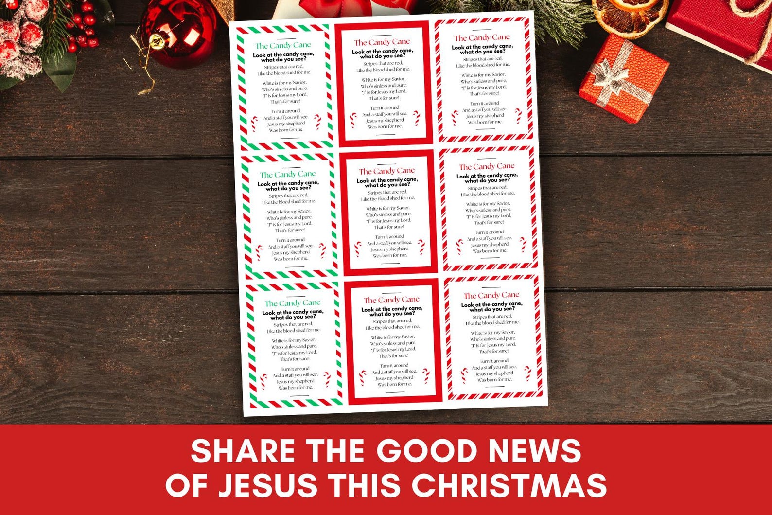 Christmas Christian Tracts Printable Christian Handout Christmas Tract ...