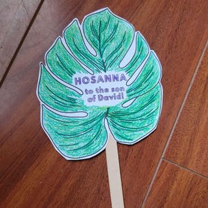 Christian Easter Craft Palm Sunday Kids Activity Holy Week Craft Palm ...