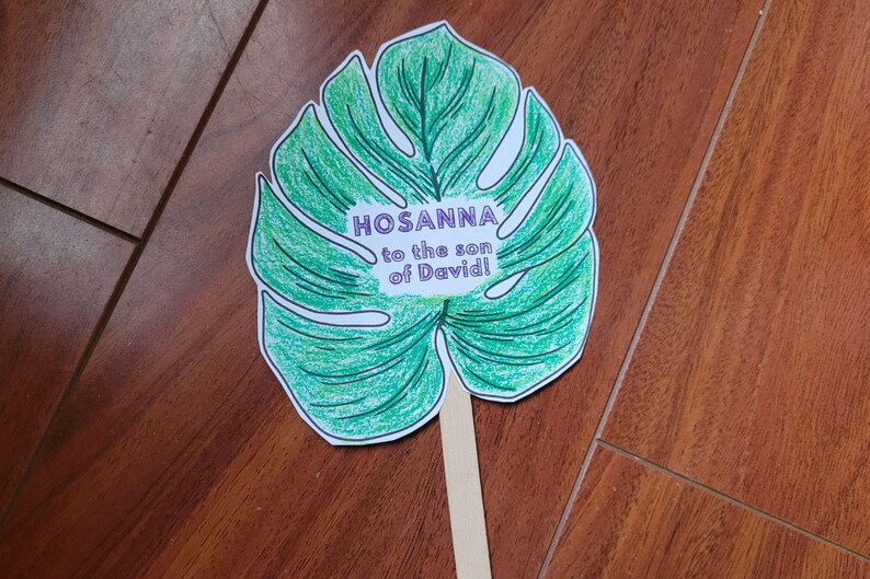 Christian Easter Craft Palm Sunday Kids Activity Holy Week Craft Palm ...